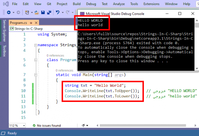 رشته ها یا همان متن ها در سی شارپ-متد های کاربردی برای رشته ها در سی شارپ - سی شارپ کد