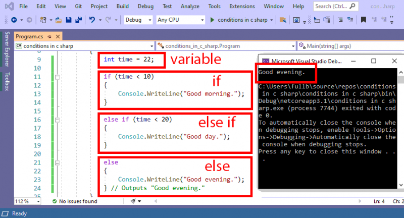 شرط ها در سی شارپ - سی شارپ کد
