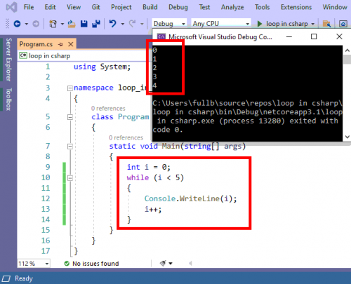 حلقه ها در سی شارپ - سی شارپ کد